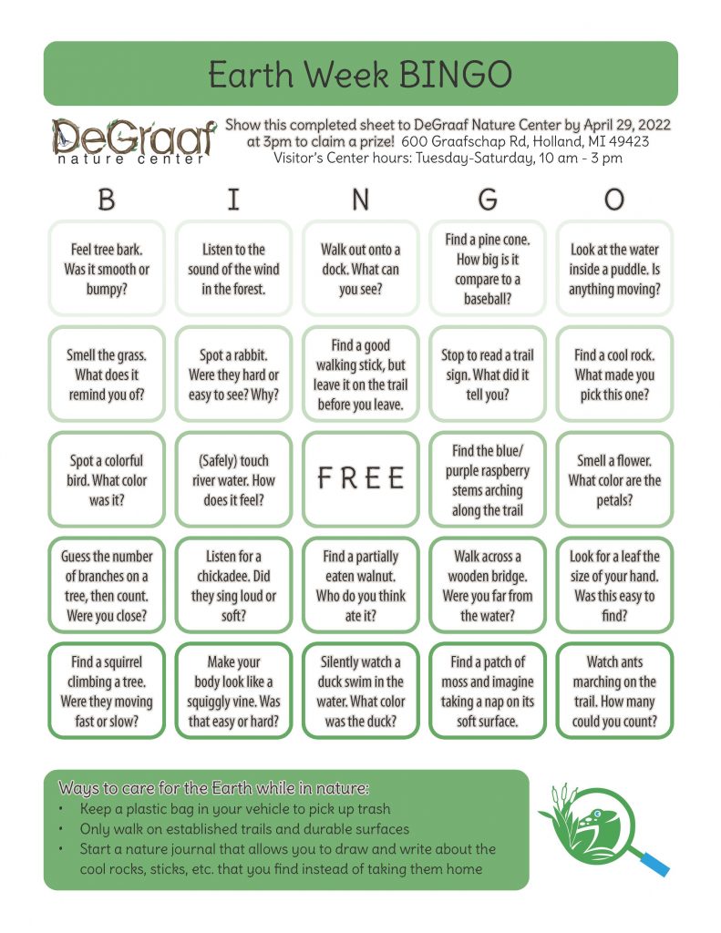 2022 Earth Day Activity Kit - Outdoor Discovery Center